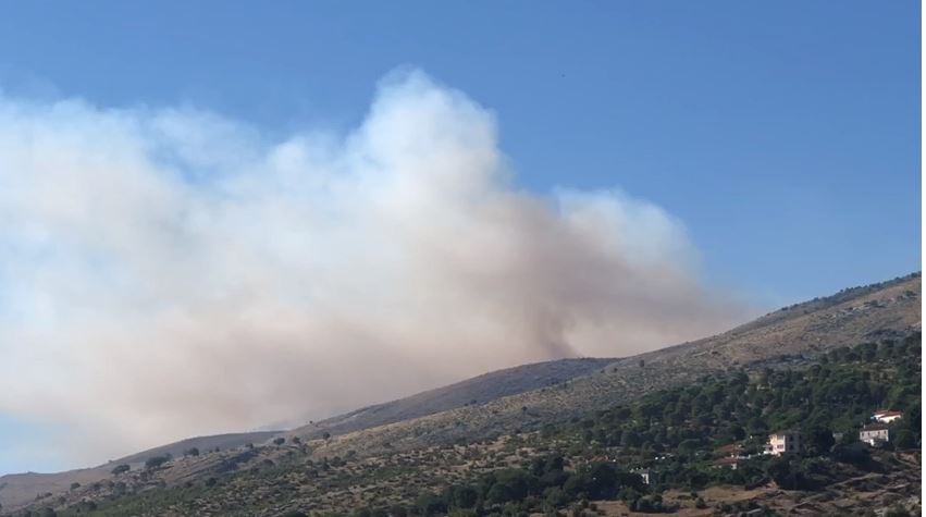 Barinjtë djegin kullotat në Dropull, në flakë edhe drurët pyjorë ...