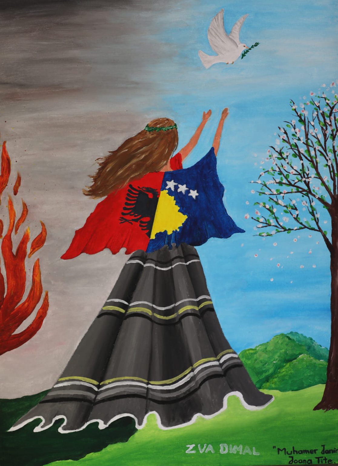 Nxënësit shqiptarë urojnë Pavarësinë e Kosovës me vizatime - Gazeta Si