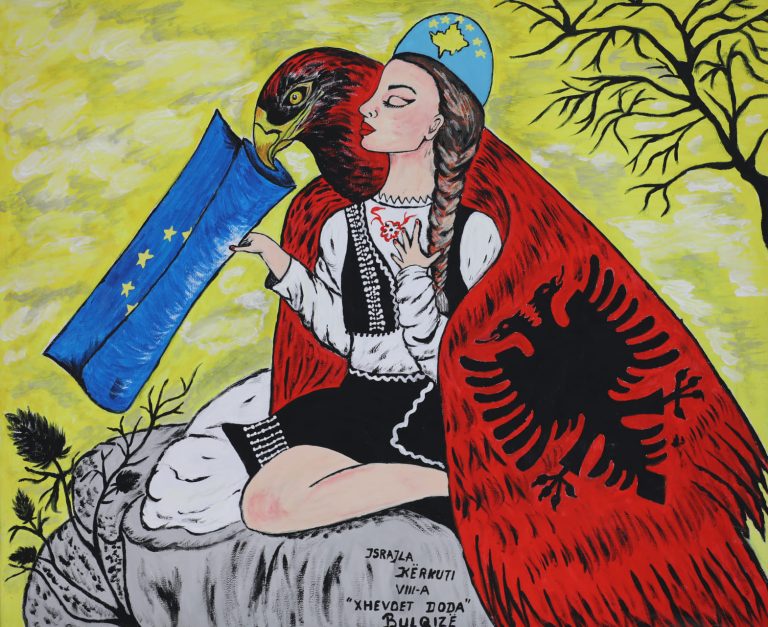 Nxënësit shqiptarë urojnë Pavarësinë e Kosovës me vizatime - Gazeta Si