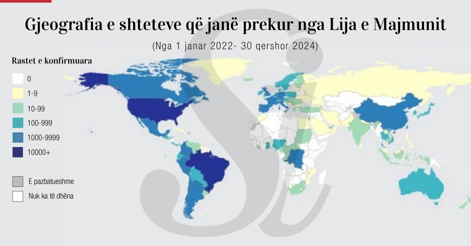 Hartat / Si Lija e Majmunit po përhapet me shpejtësi në të gjithë botën ...